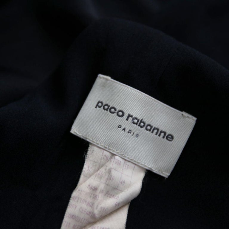 PACO RABANNE 2000s Black Blazer / Jacket With A Large Cut-Out Back For ...