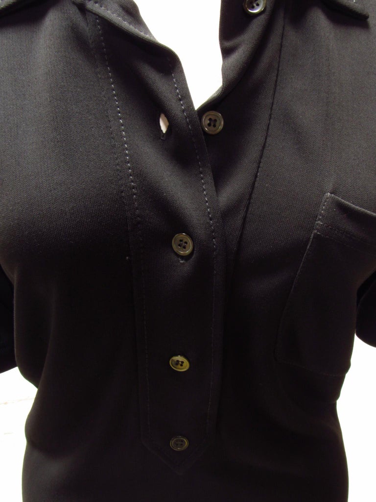 Paco Rabanne Black Short Sleeve Polo For Sale at 1stDibs