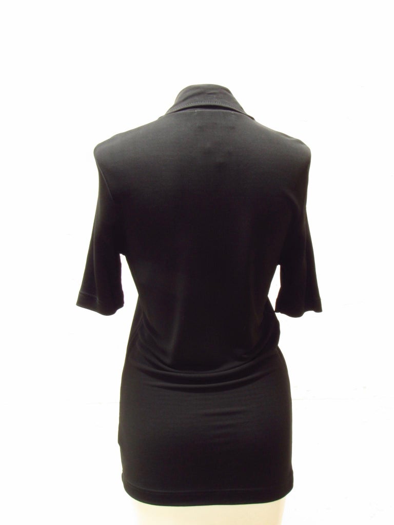 Paco Rabanne Black Short Sleeve Polo For Sale at 1stDibs