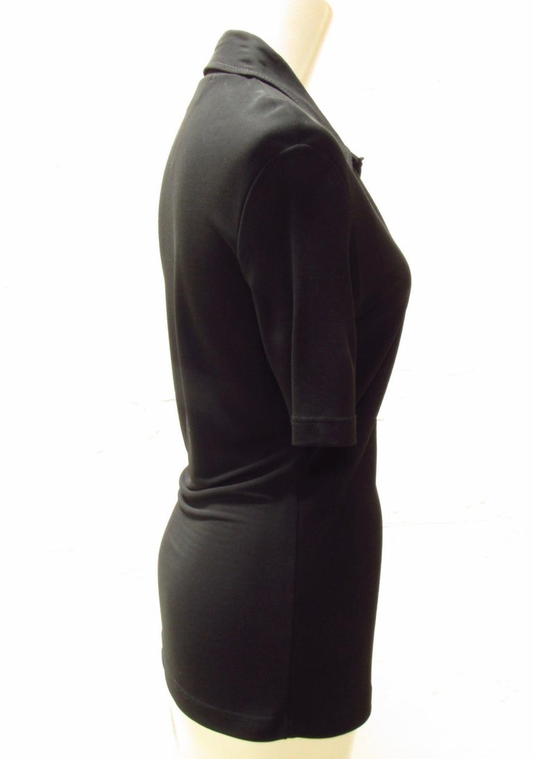 Paco Rabanne Black Short Sleeve Polo For Sale at 1stDibs