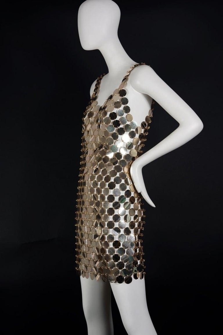 PACO RABANNE Gold Rhodoid Disc Do It Yourself Dress at 1stDibs | paco ...