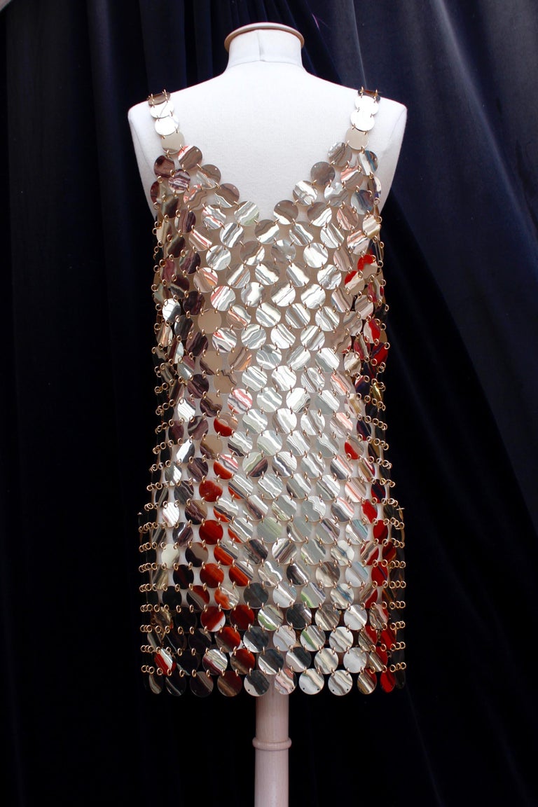 Paco Rabanne iconic golden chips dress in kit form, 1995’s For Sale at ...