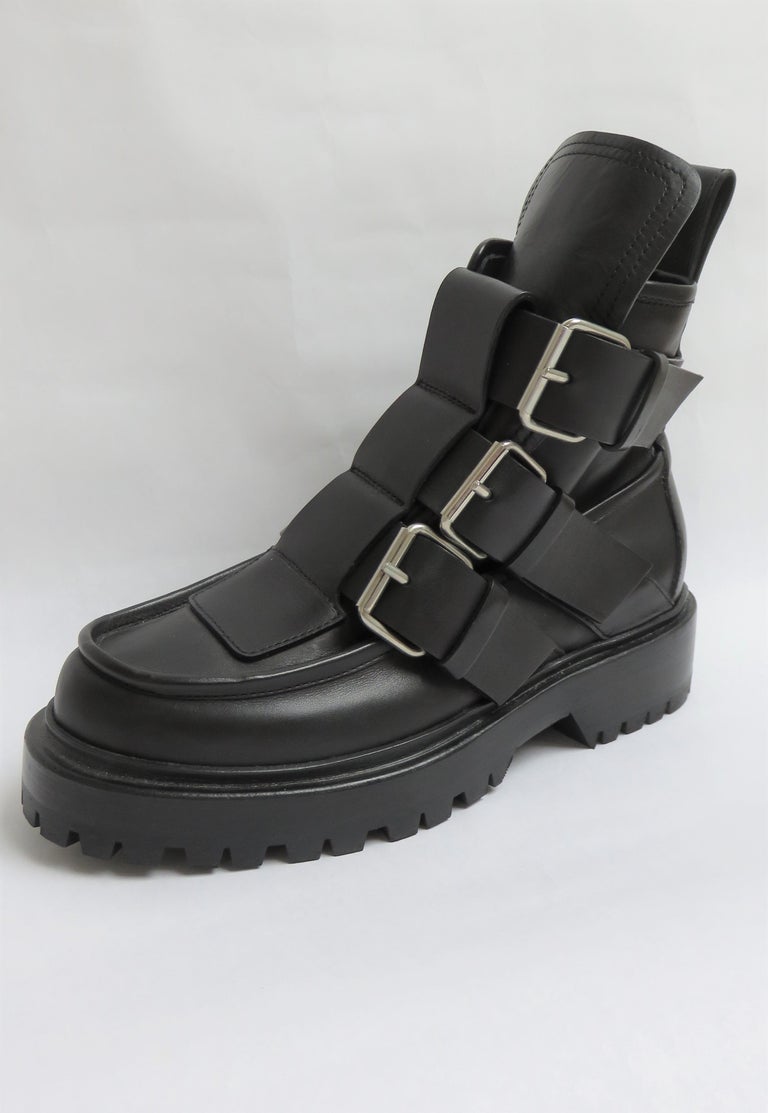 Paco Rabanne New Buckle Ankle Boots EU 37 For Sale at 1stDibs