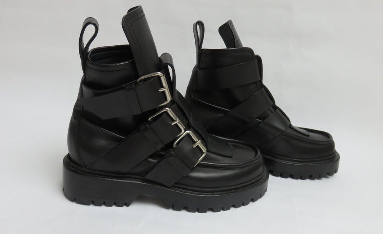 Paco Rabanne New Buckle Ankle Boots EU 37 For Sale at 1stDibs