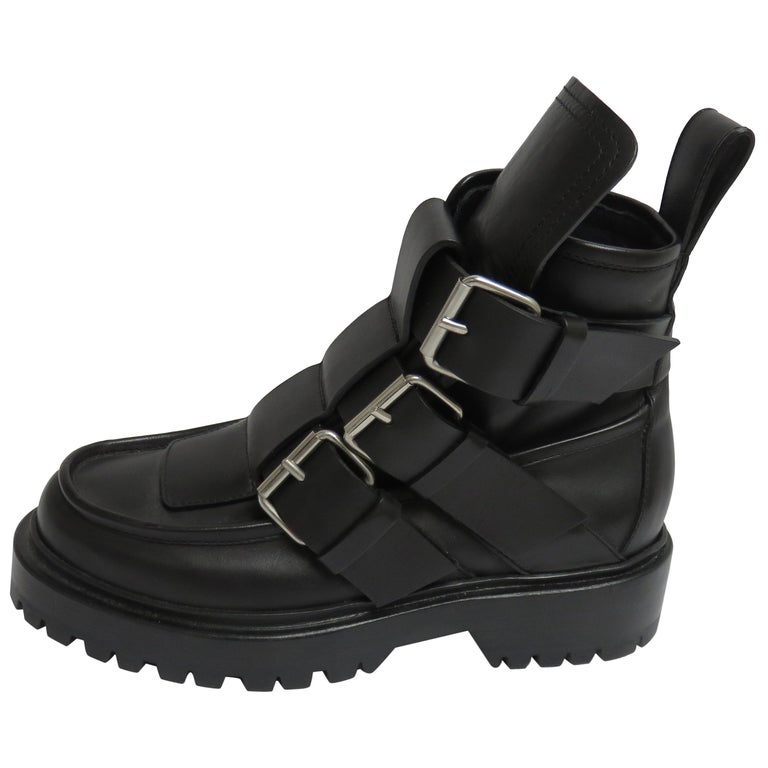 Paco Rabanne New Buckle Ankle Boots EU 37 For Sale at 1stDibs