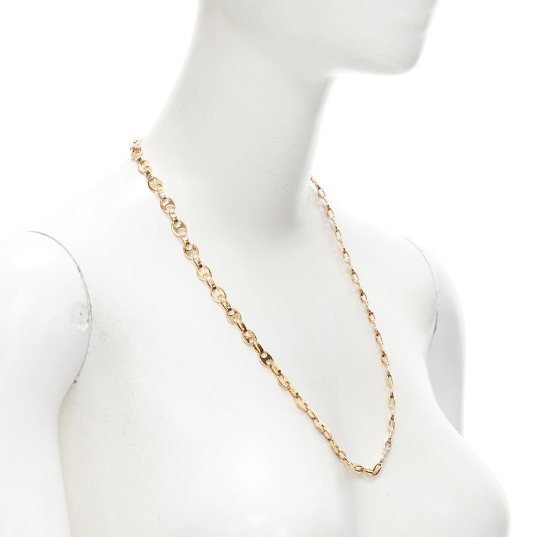 PACO RABANNE Signature Eight Nano gold tone chain link necklace For ...