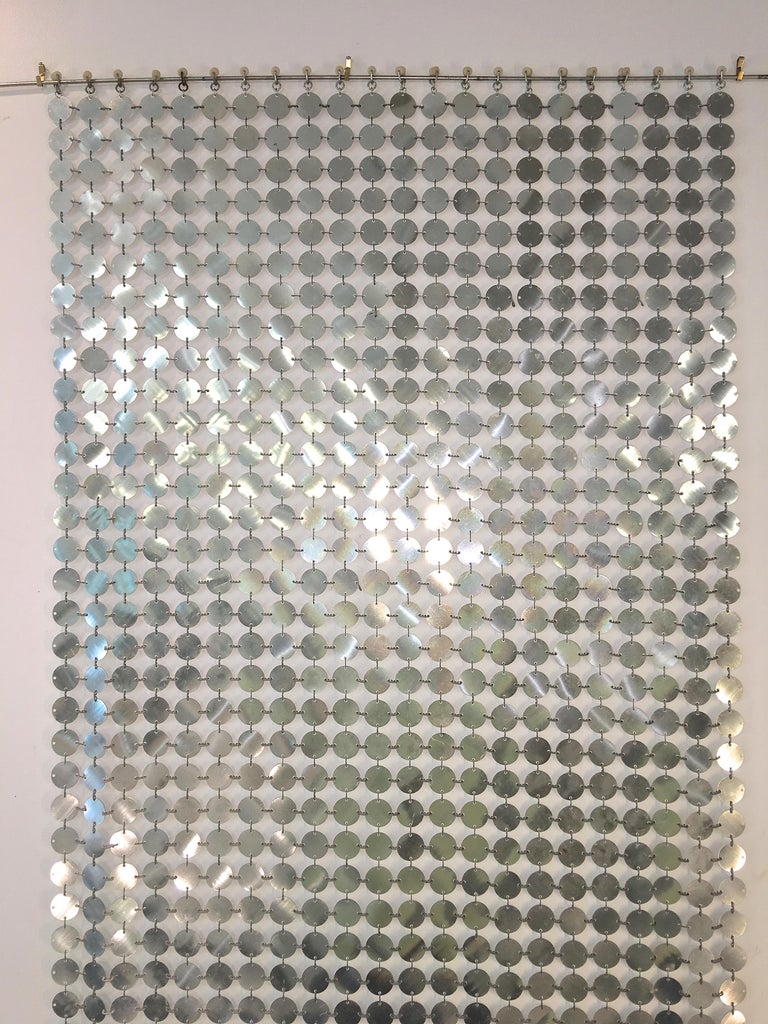Paco Rabanne Silver Disk Space Curtain at 1stDibs | paco rabanne space ...
