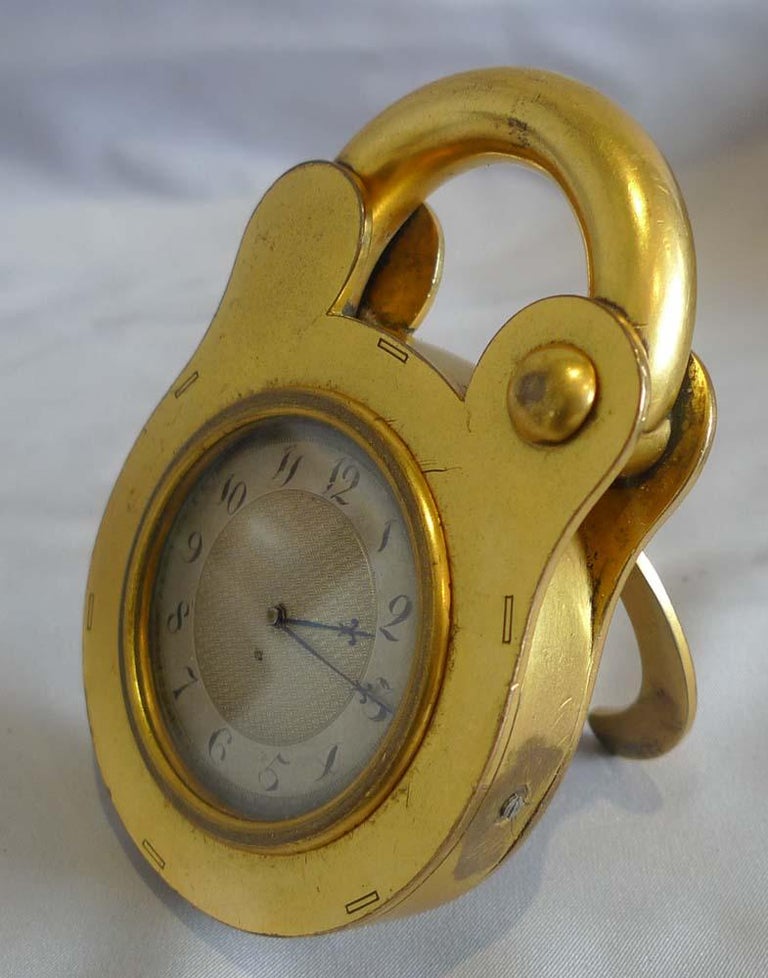 Padlock Clock by Howell James, Boxed For Sale at 1stDibs