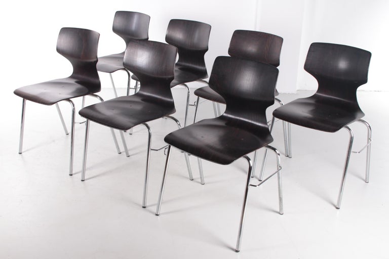Pagholz Stacking Chair Kitchen Chair by Fpf Flototto, 1970, Germany For ...