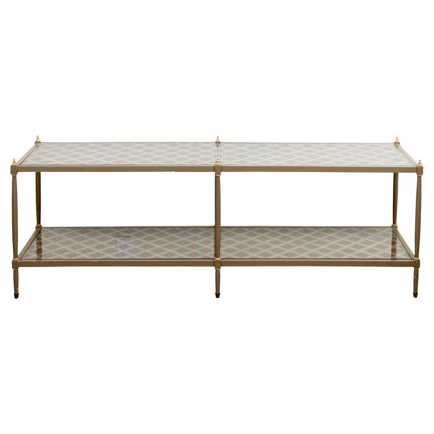 Plot Console Table in Teak with Cane Webbing Under a Temper For Sale at ...