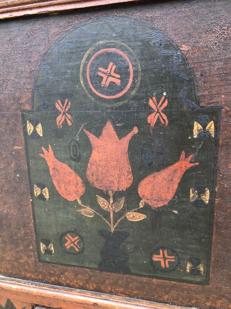 Paint Decorated Dower Chest Dauphin County Pennsylvania For Sale at 1stDibs