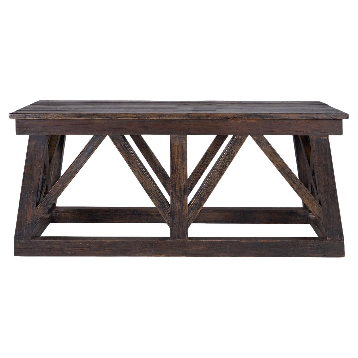 Paint Patina Vintage Workshop Table For Sale at 1stDibs