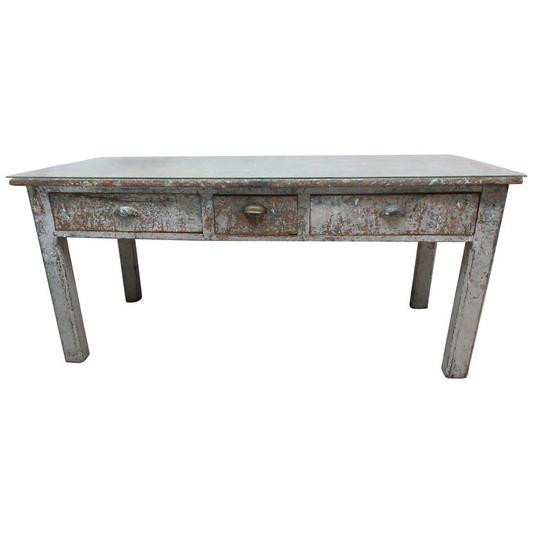 Paint Shop Work Table at 1stDibs