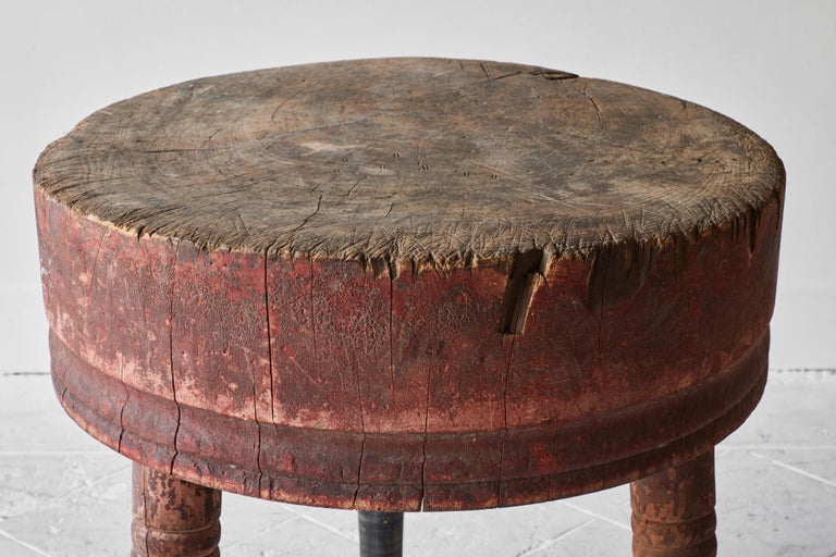 Painted 19th Century French Billot Table at 1stDibs