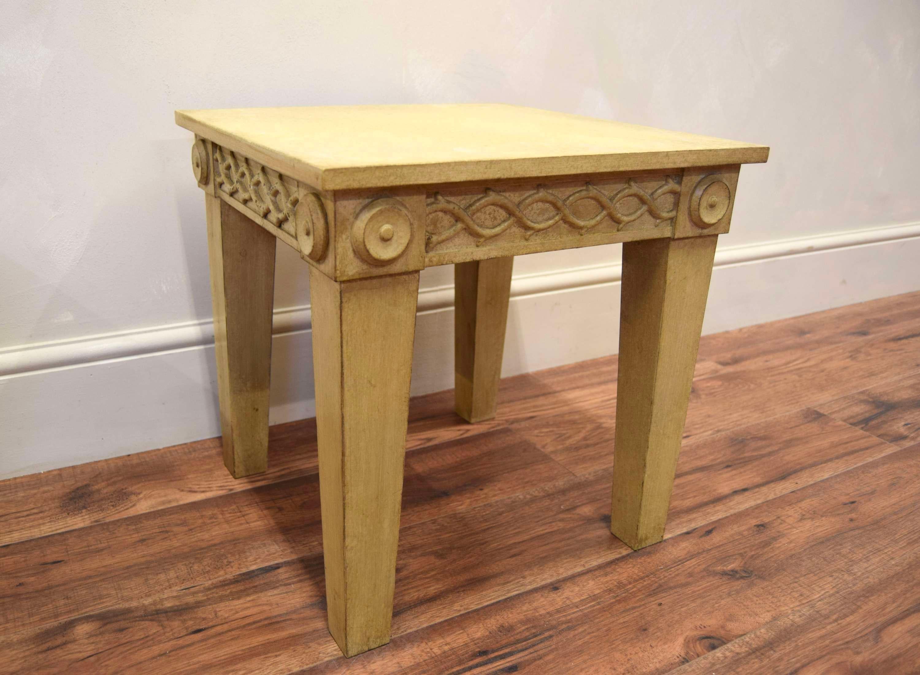 Painted, 20th Century Side Tables with Bullseye and Vine Detailing For ...