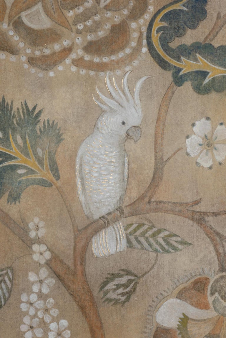 Painted Canvas, Parakeets, Contemporary Work For Sale at 1stDibs