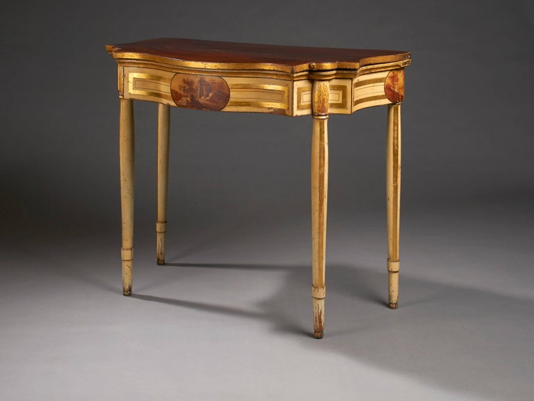 Painted Card Table from Baltimore, Maryland For Sale at 1stDibs