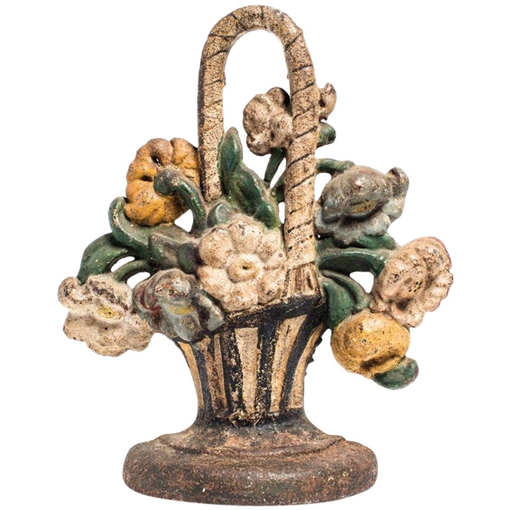 Painted Cast Iron Door Stop at 1stDibs