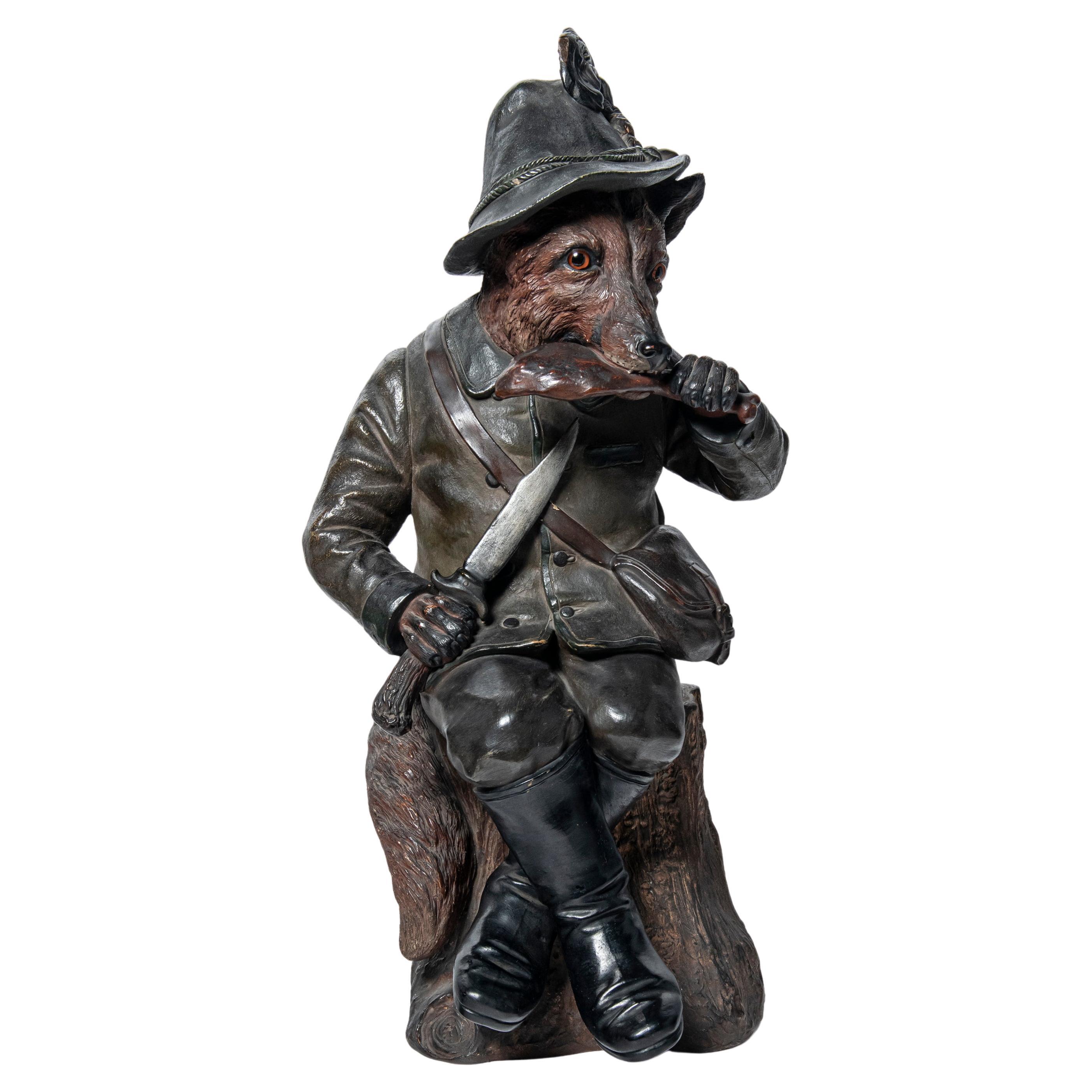 Painted bronze sculpture with marble base, Austria, circa 1900. For ...