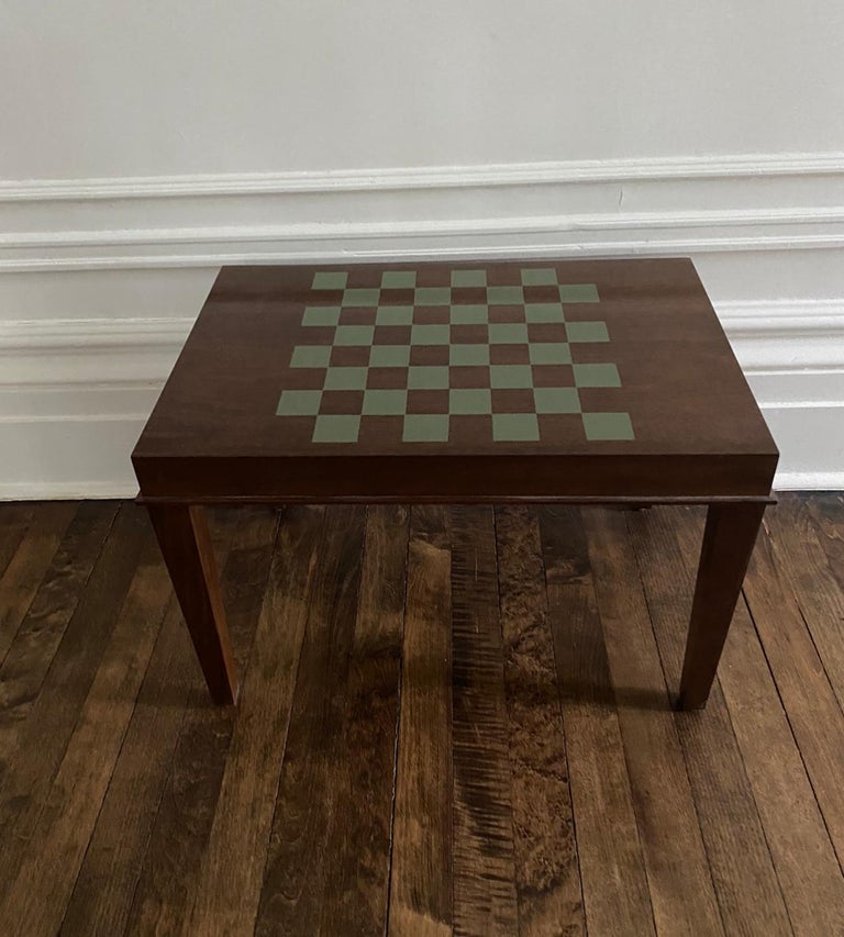 Painted Chess and Backgammon Game Tables For Sale at 1stDibs