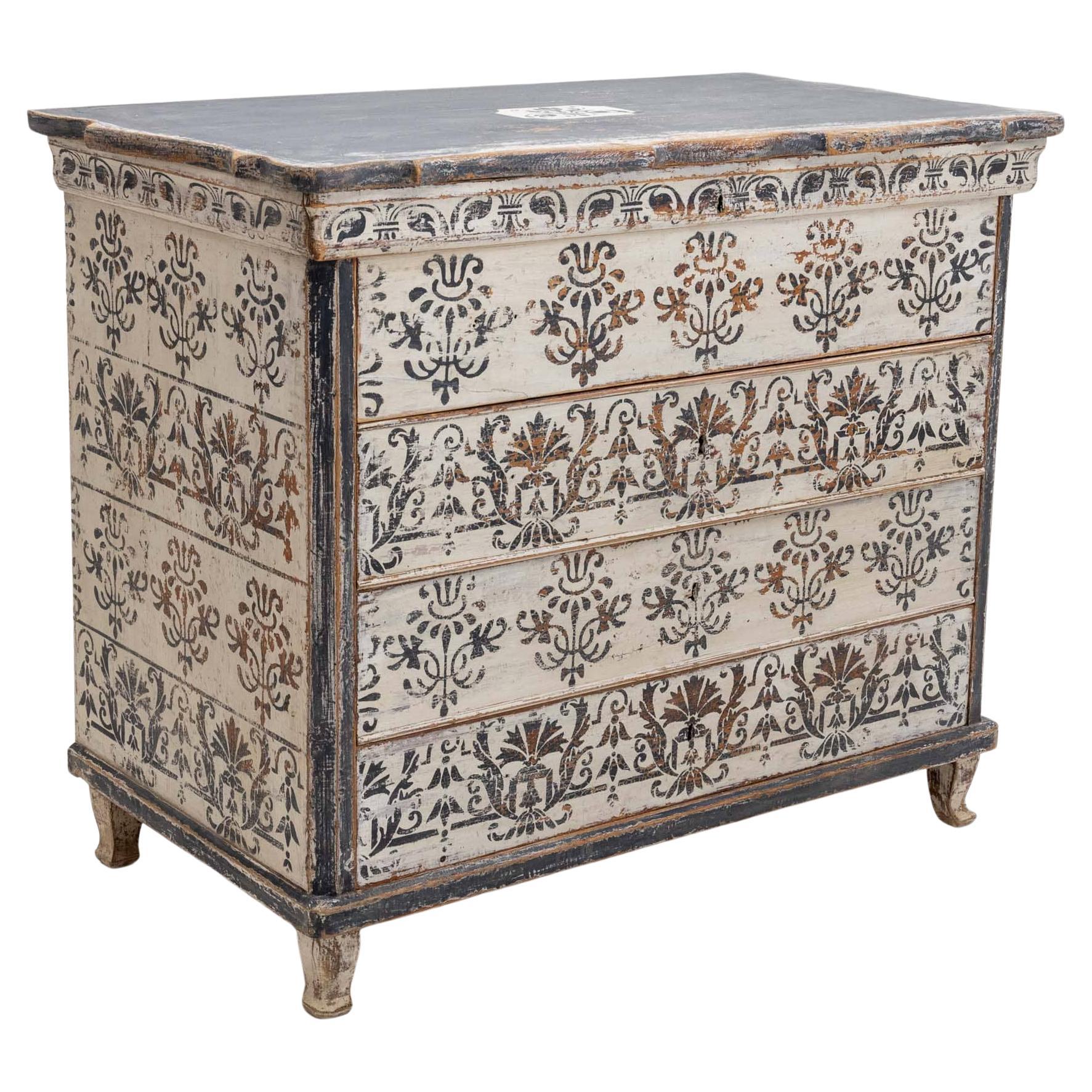 Painted Chest of Drawers, circa 1840 at 1stDibs