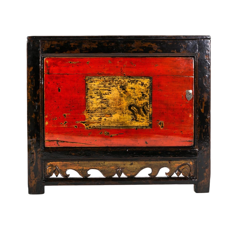 Painted Chinese Cabinet at 1stDibs