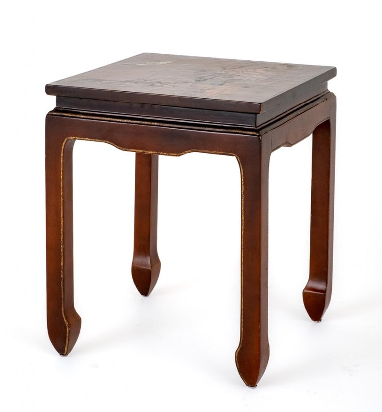 Painted Chinese Side Table Antique, 1930 For Sale at 1stDibs