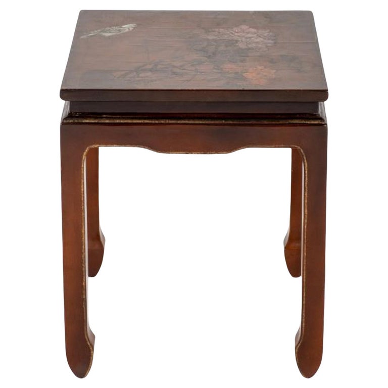 Painted Chinese Side Table Antique, 1930 For Sale at 1stDibs
