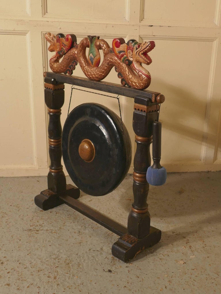 Painted Chinese Table Dinner Gong at 1stDibs