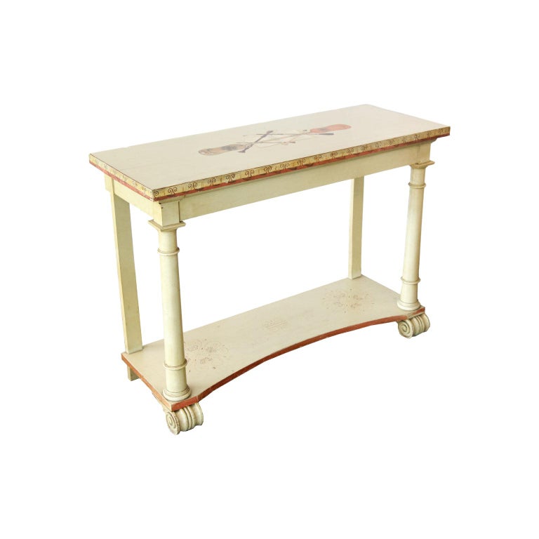 Painted Console Table For Sale at 1stDibs