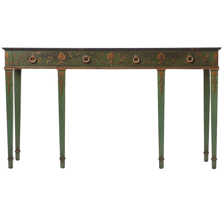 Painted Console Table at 1stDibs | painted console tables