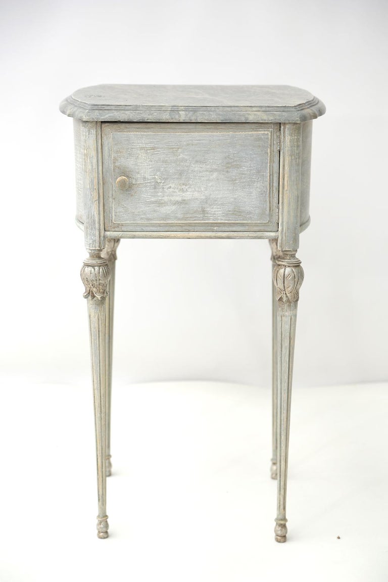 Painted French Pot Stand Side Table For Sale at 1stDibs