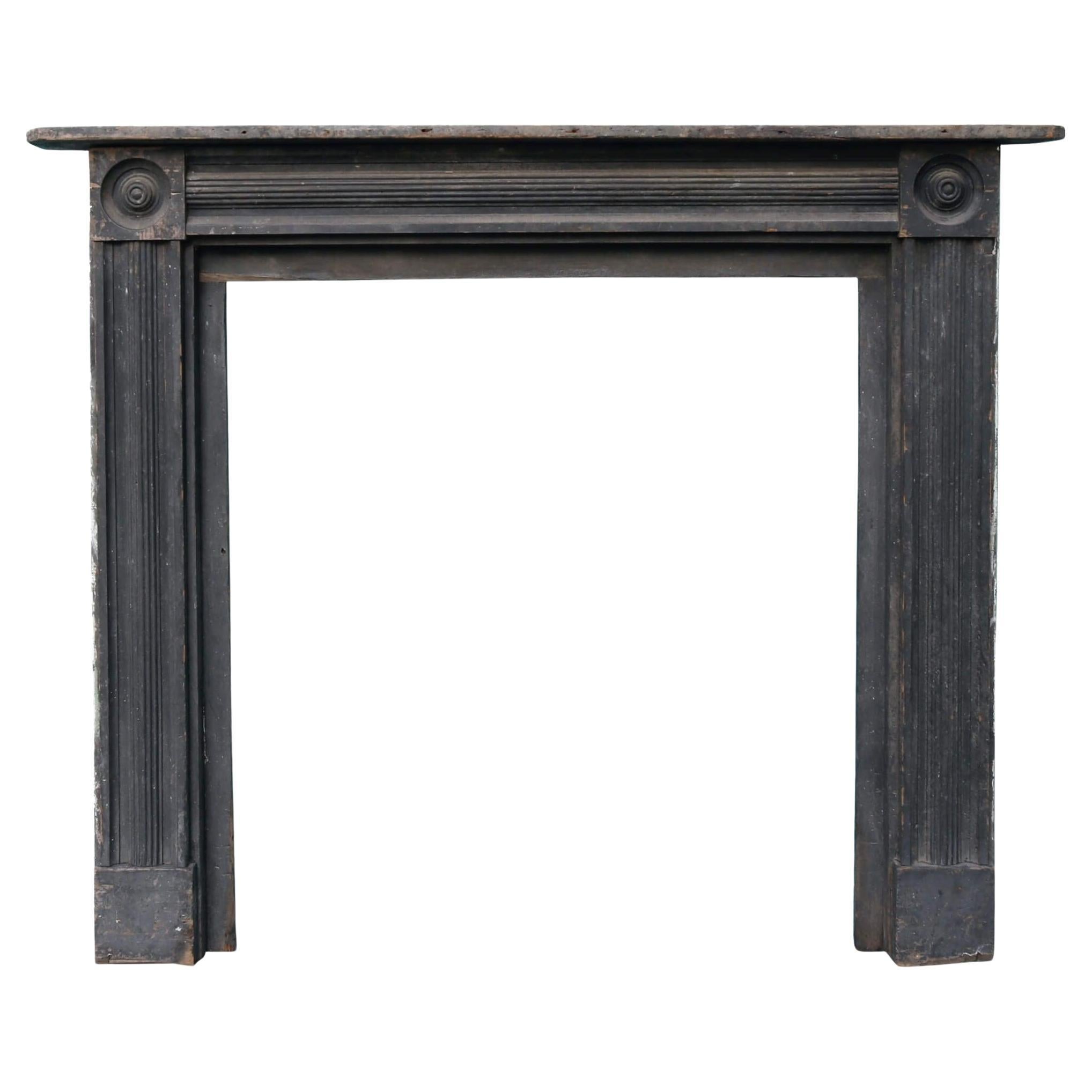 Painted Large Late Georgian Fire Surround For Sale at 1stDibs