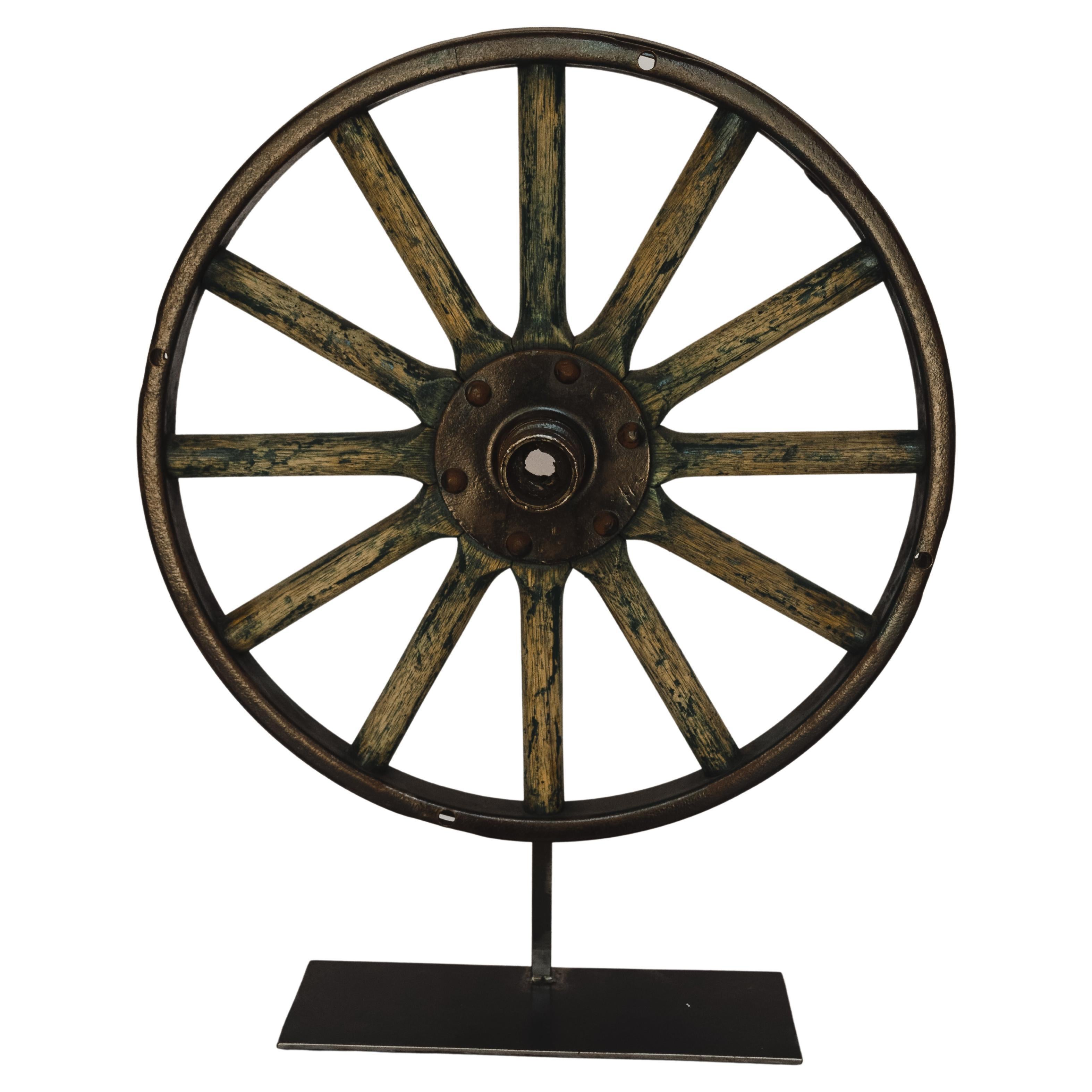 Antique Iron Wagon Wheel at 1stDibs