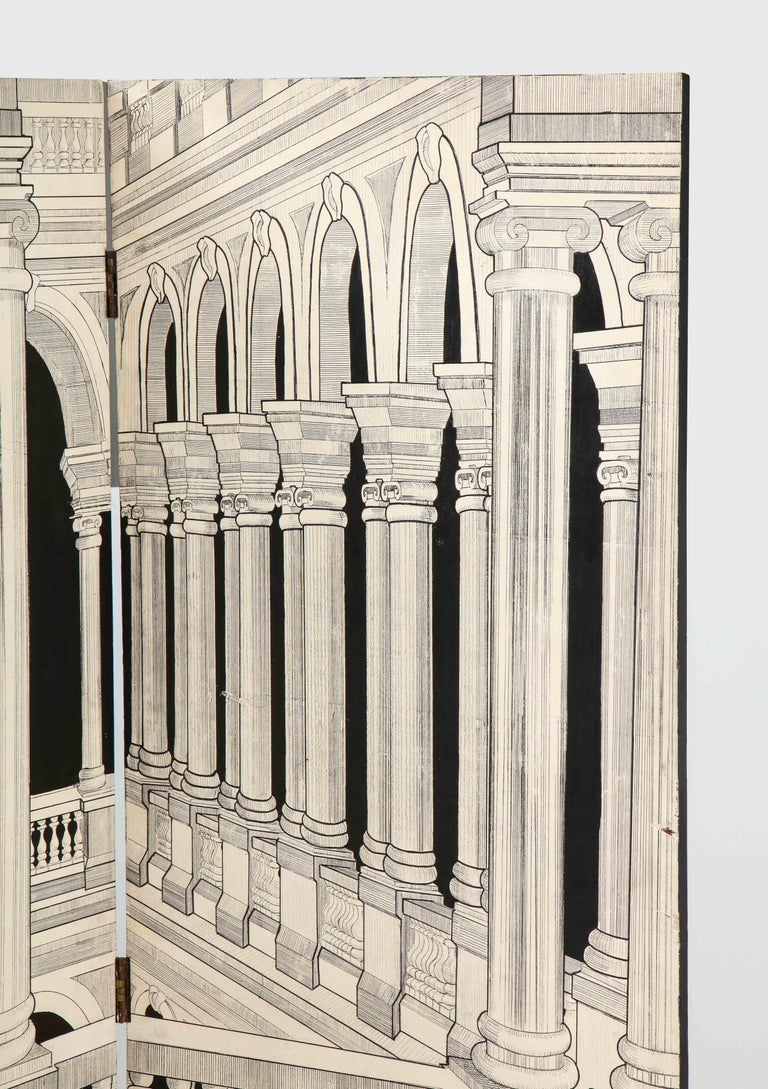 Painted Italian Interior Wood Screen at 1stDibs