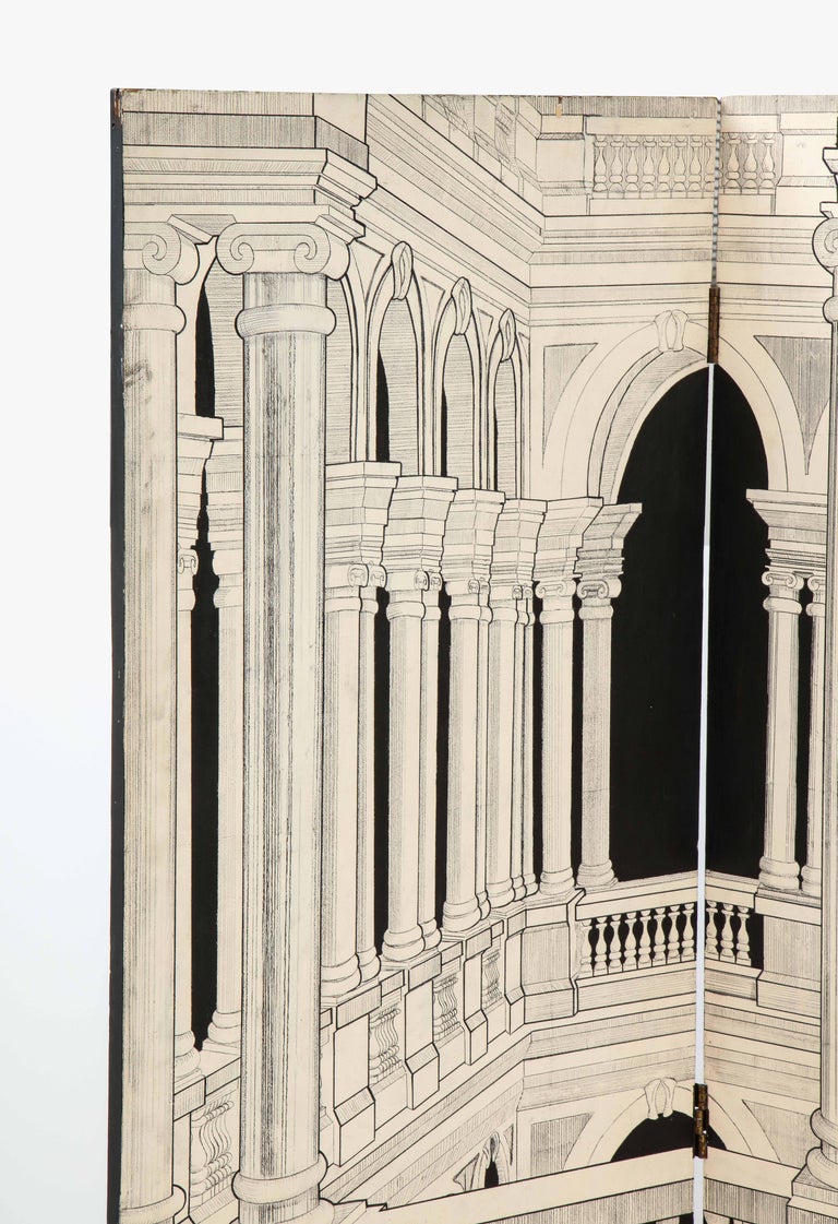 Painted Italian Interior Wood Screen at 1stDibs