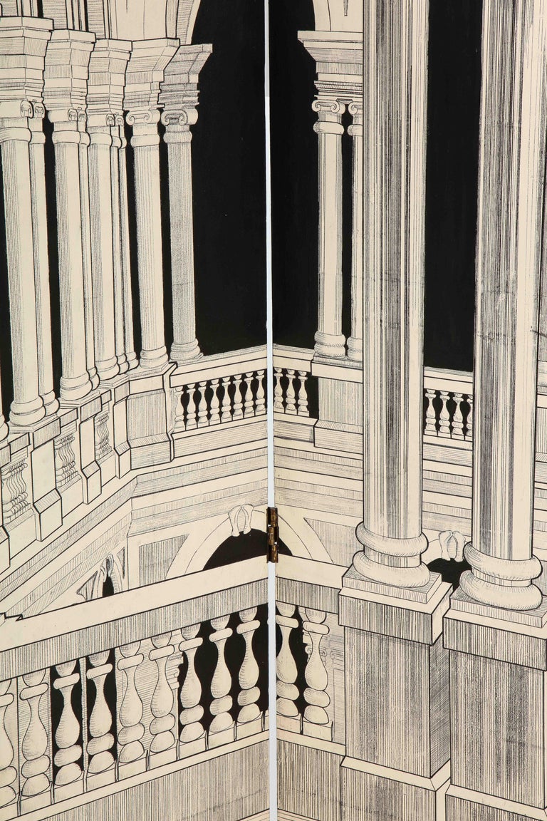 Painted Italian Interior Wood Screen at 1stDibs