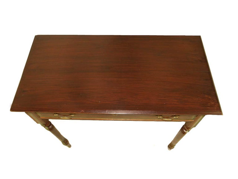 Painted One Drawer Side Table For Sale at 1stDibs