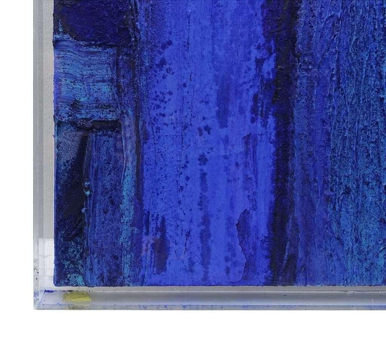 Painted Painting Marcello Lo Giudice "Eden Blu" 2017 For Sale at 1stDibs