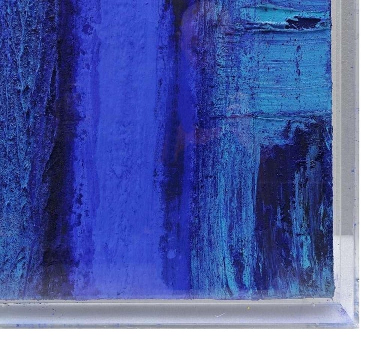 Painted Painting Marcello Lo Giudice "Eden Blu" 2017 For Sale at 1stDibs
