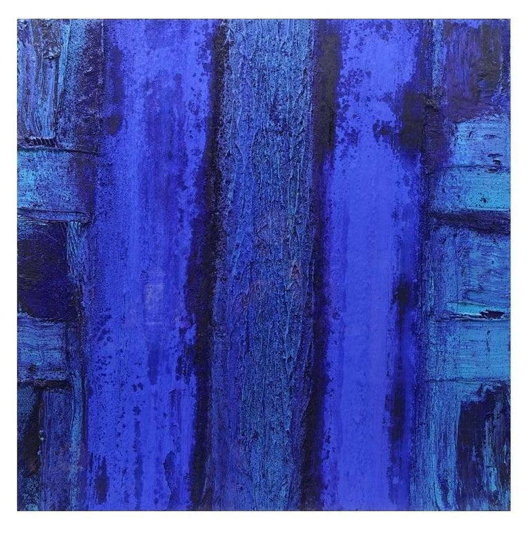 Painted Painting Marcello Lo Giudice "Eden Blu" 2017 For Sale at 1stDibs