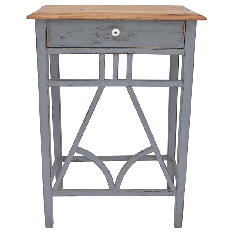 Painted Pine End Table at 1stDibs
