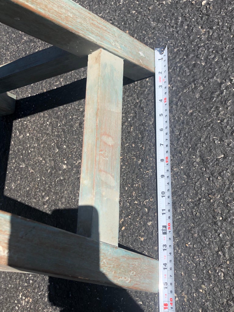 Painted Pine Stool or Small Table For Sale at 1stDibs