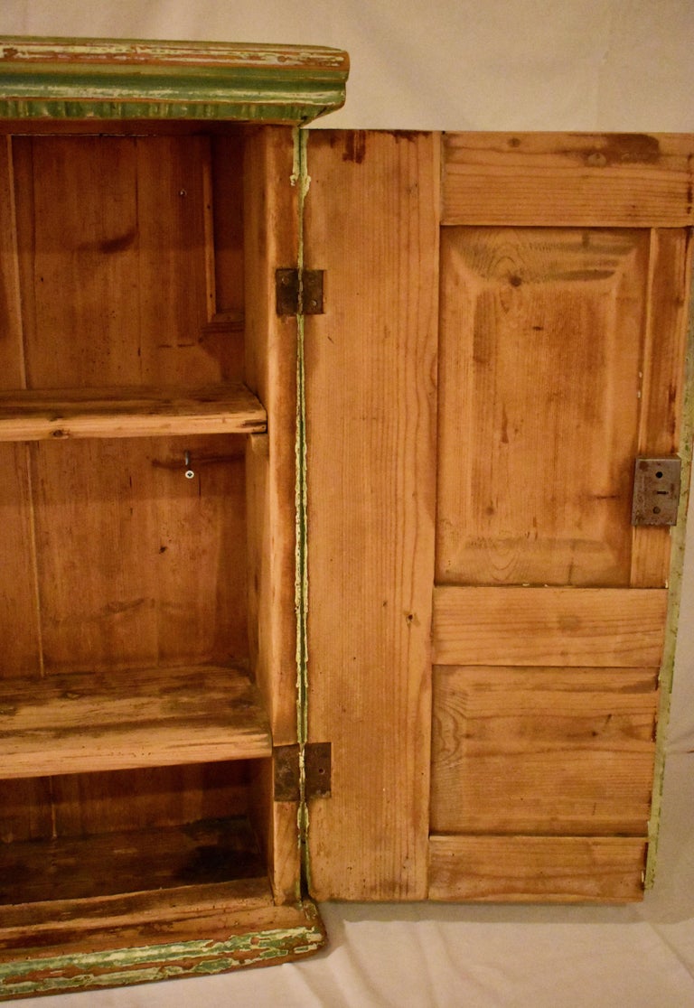 Painted Pine Two-Door Hanging Cupboard at 1stDibs | door hanging sheffield