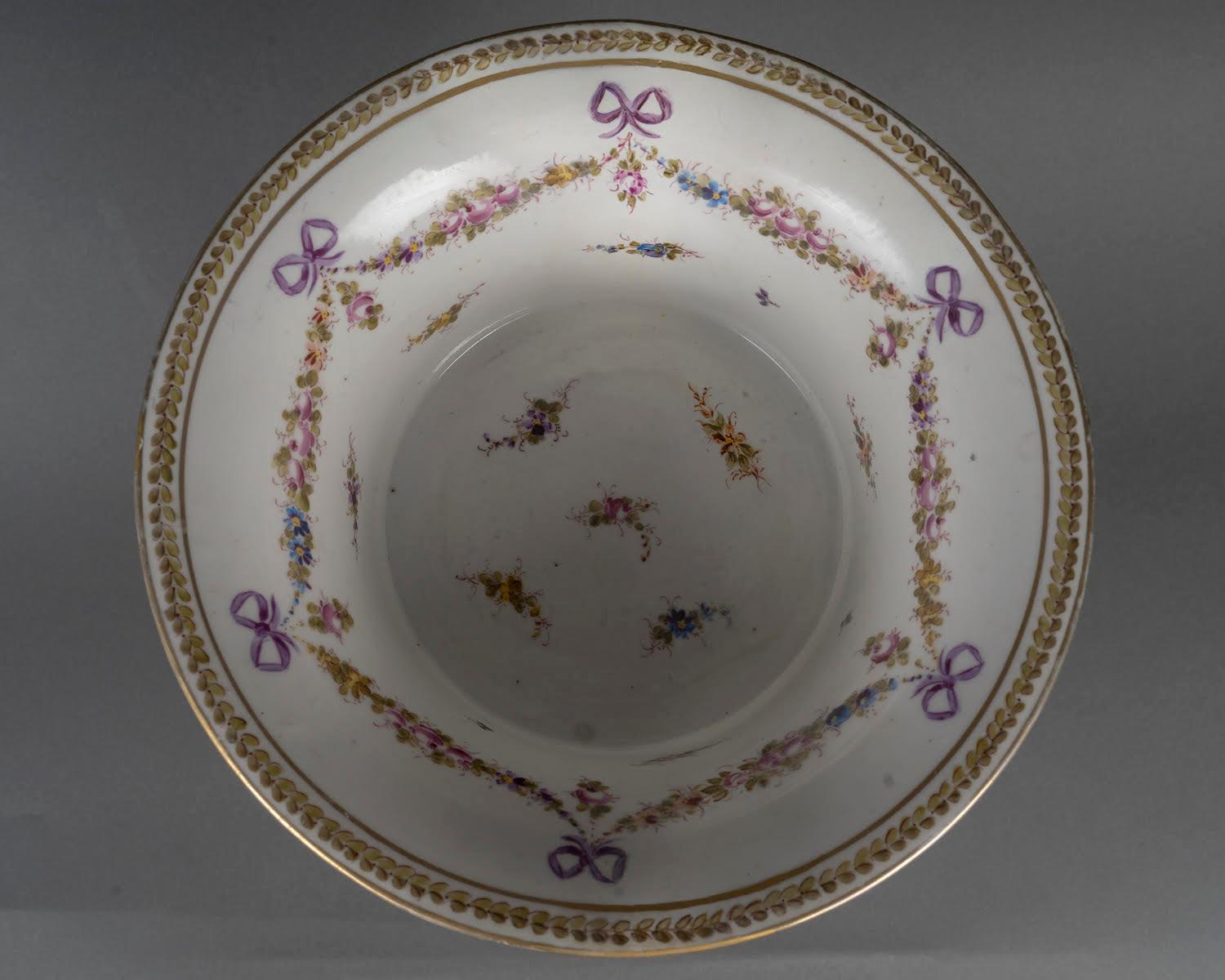 Painted Porcelain and Gilt Bronze Column Planter, Napoleon III Period ...