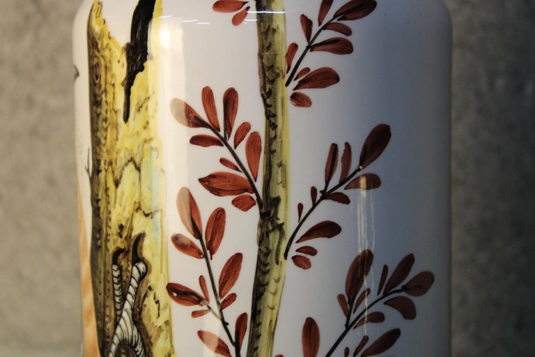 Vintage Porcelain Vase Bassano circa 1960 Italy For Sale at 1stDibs