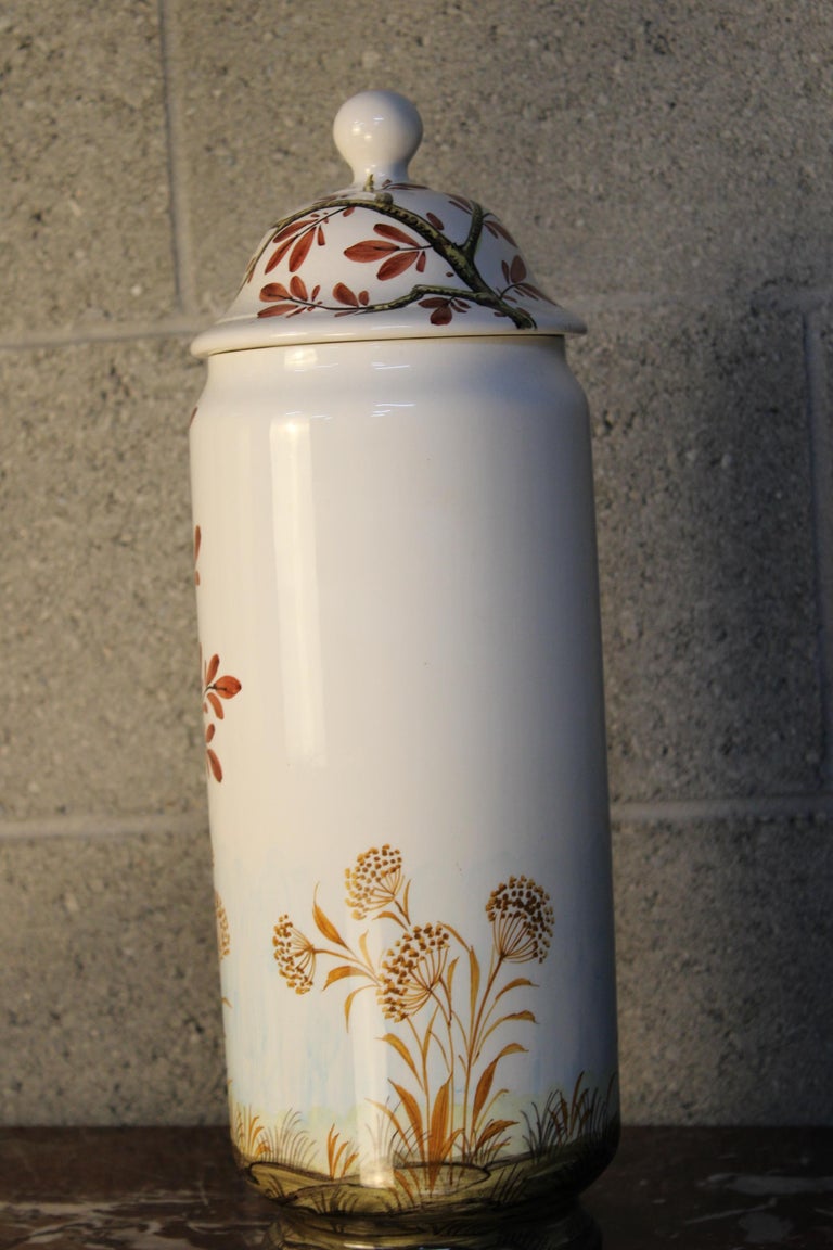 Vintage Porcelain Vase Bassano circa 1960 Italy For Sale at 1stDibs