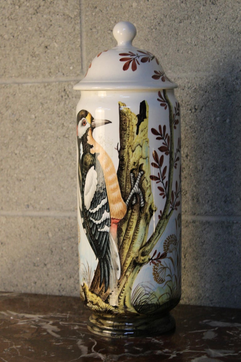 Vintage Porcelain Vase Bassano circa 1960 Italy For Sale at 1stDibs