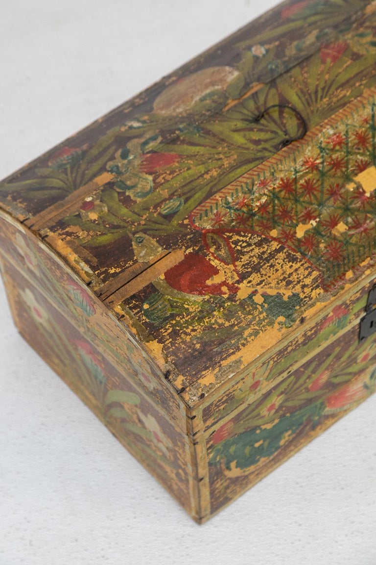 Painted Scandinavian Bride's Box at 1stDibs