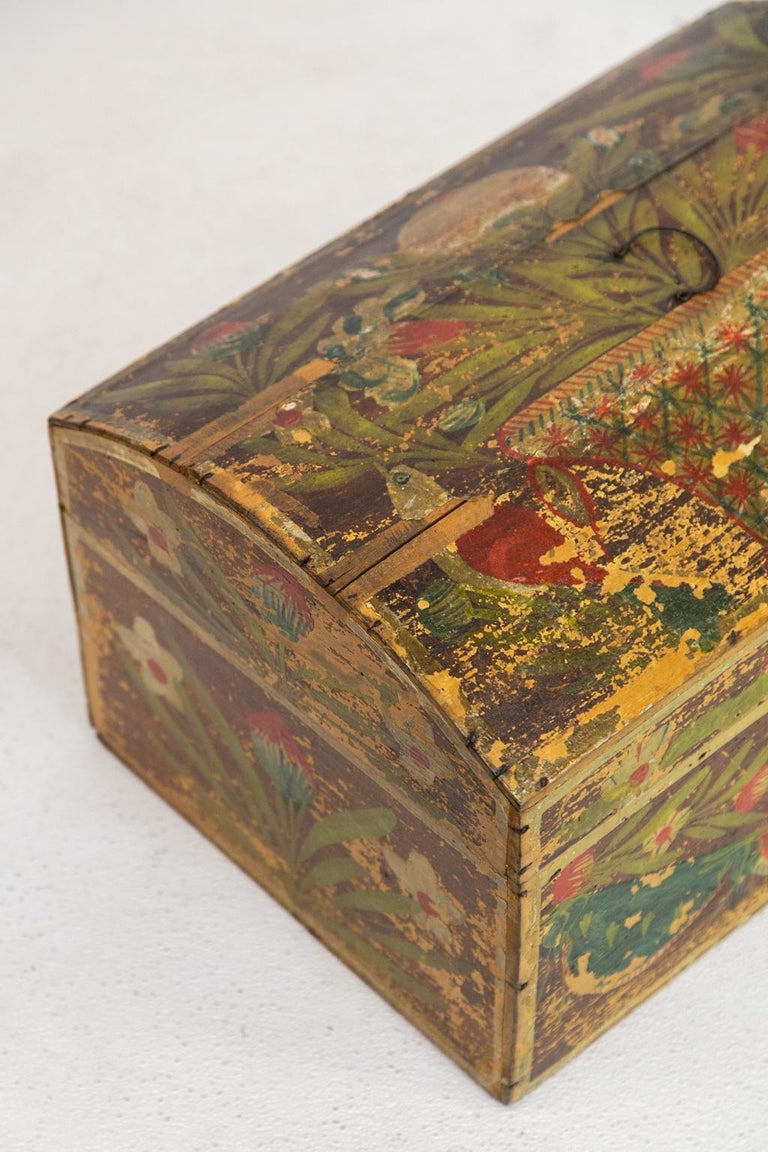 Painted Scandinavian Bride's Box at 1stDibs